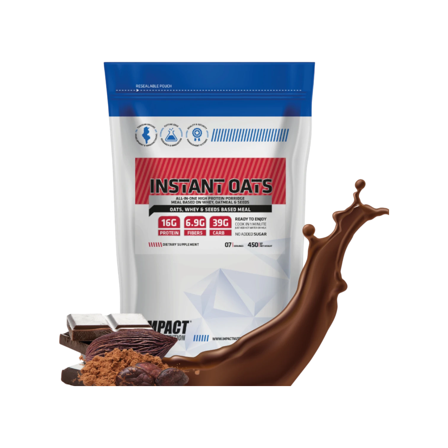 INSTANT OATS 450GR - Impact Sport Nutrition | House Nutrition | Tunisie ...