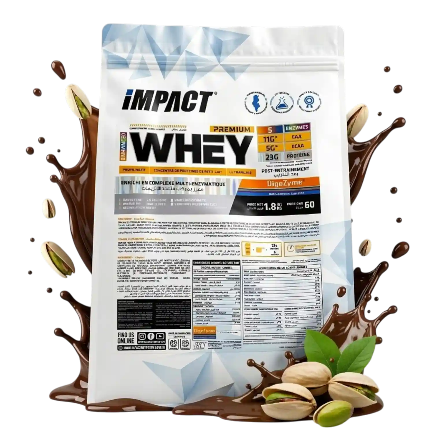 PREMIUM WHEY ENHANCED SACHET IMPACT - 1.890KG - Impact Sport Nutrition ...