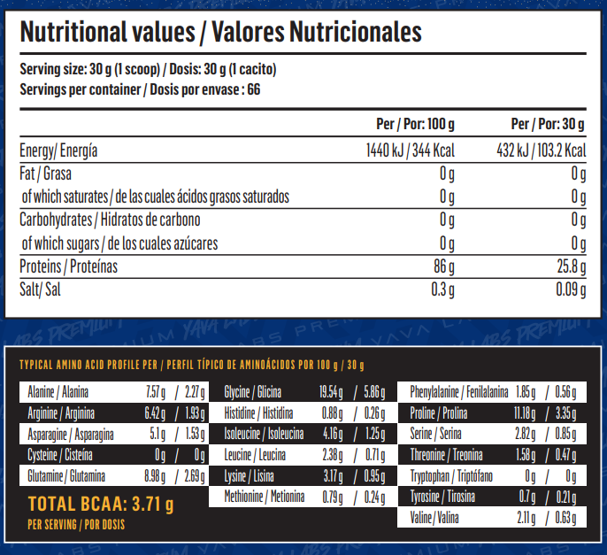 BEEF PROTEIN YAVA LABS - 2KG - Yava Labs | House Nutrition | Tunisie ...